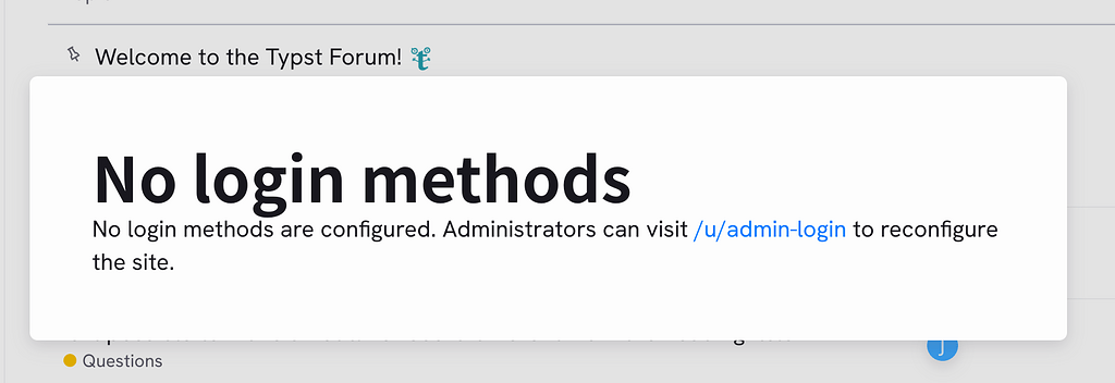 Resolved Unable To Log In To The Forum Meta Typst Forum