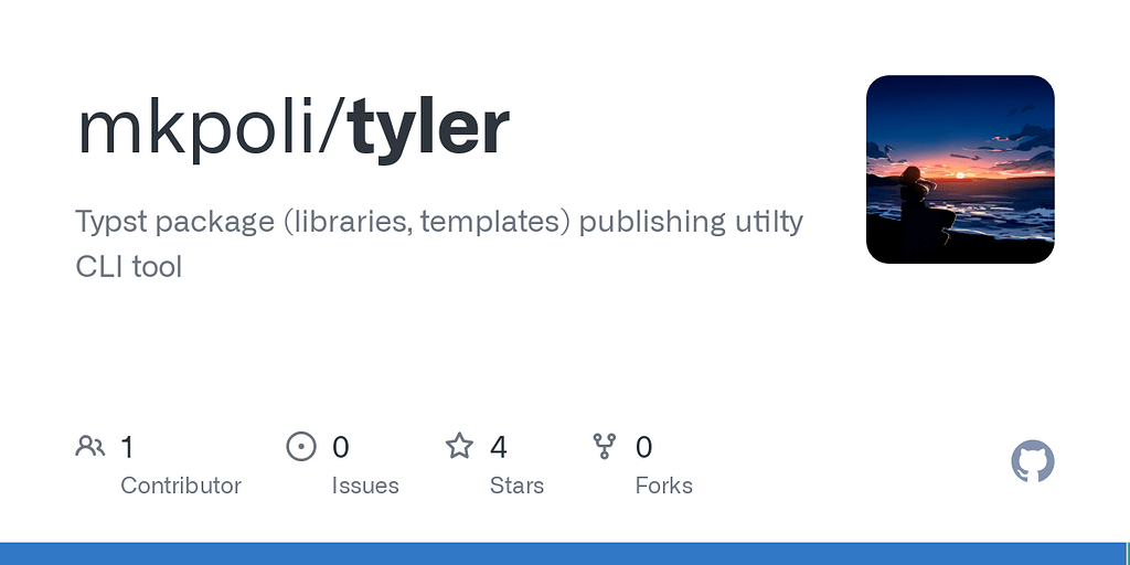 Tyler: A CLI Tool for Easy Package Publishing - Showcase - Typst Forum