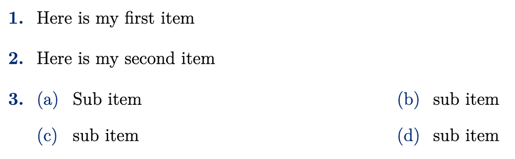 How to layout nested #enum in two columns? - Questions - Typst Forum