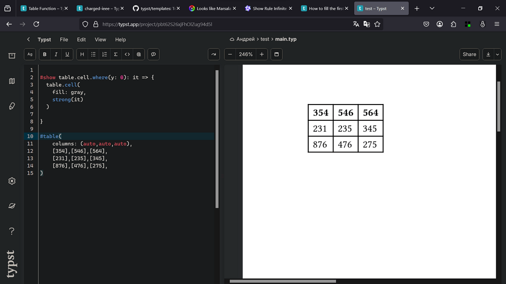 How can I format the first row of a table using a single show rule? - Questions - Typst Forum