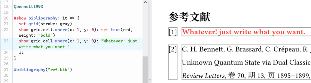 How to manually correct the format of bibliography (for ~60% styles)? - Questions - Typst Forum