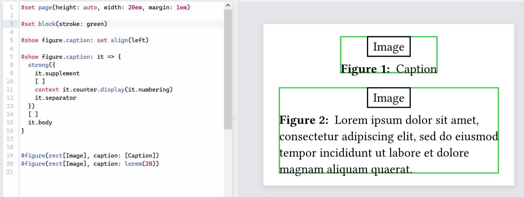 How can I make a figure caption left-aligned or centered, matching the ...